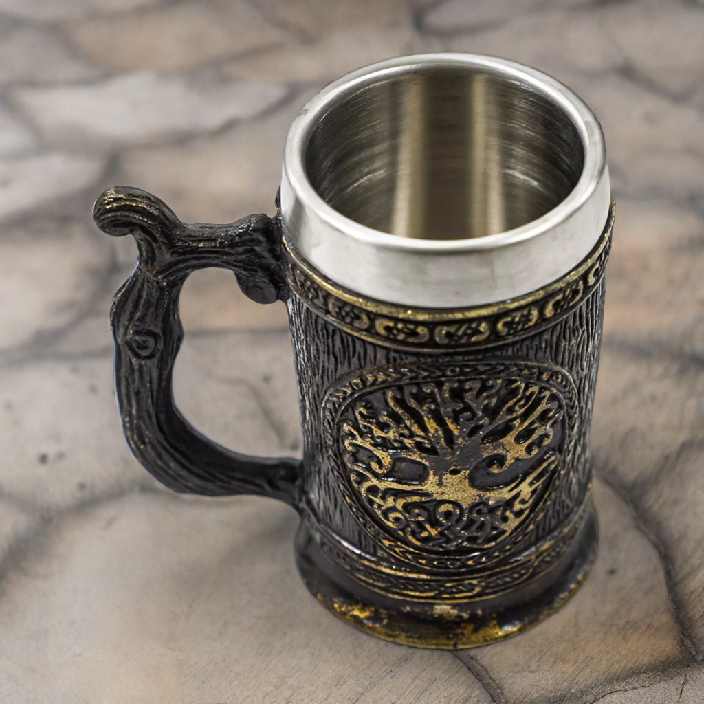 Tree of Life Mug - Handmade Steel Mug - 16 Fl Oz | Alcove Archive