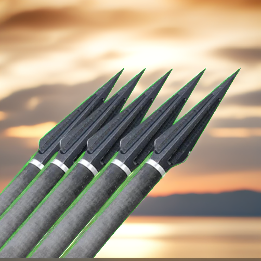 6 pcs Carbon Steel Hunting Arrow heads | Alcove Archive